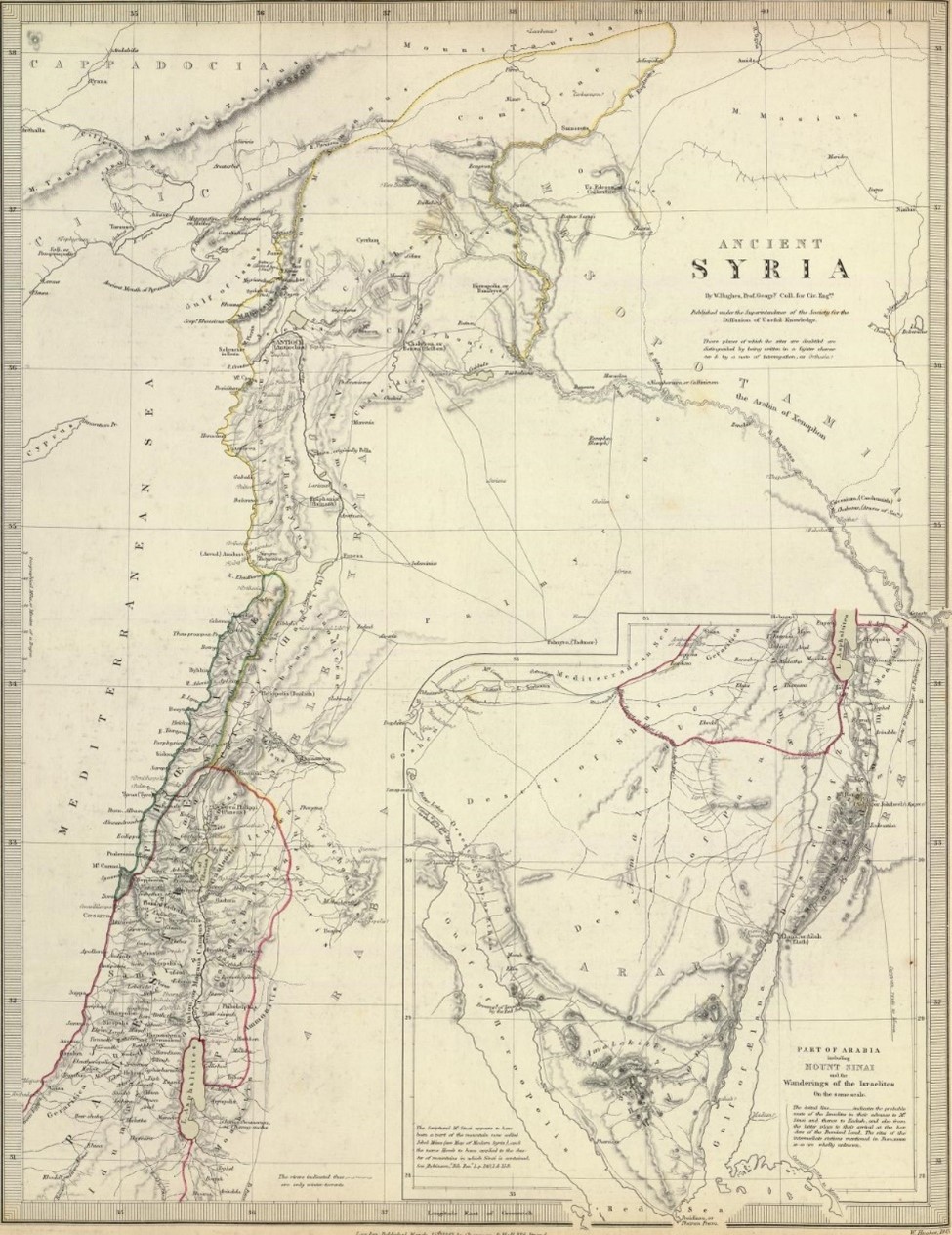 [SOLD] Map of Ancient Syria with Palestine and Sinai (1843) - Zerzura ...