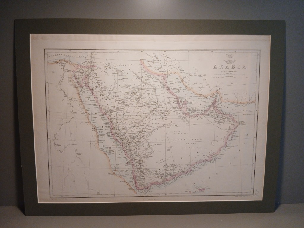[SOLD] Map of Arabia - 1863 - Zerzura Rare Books