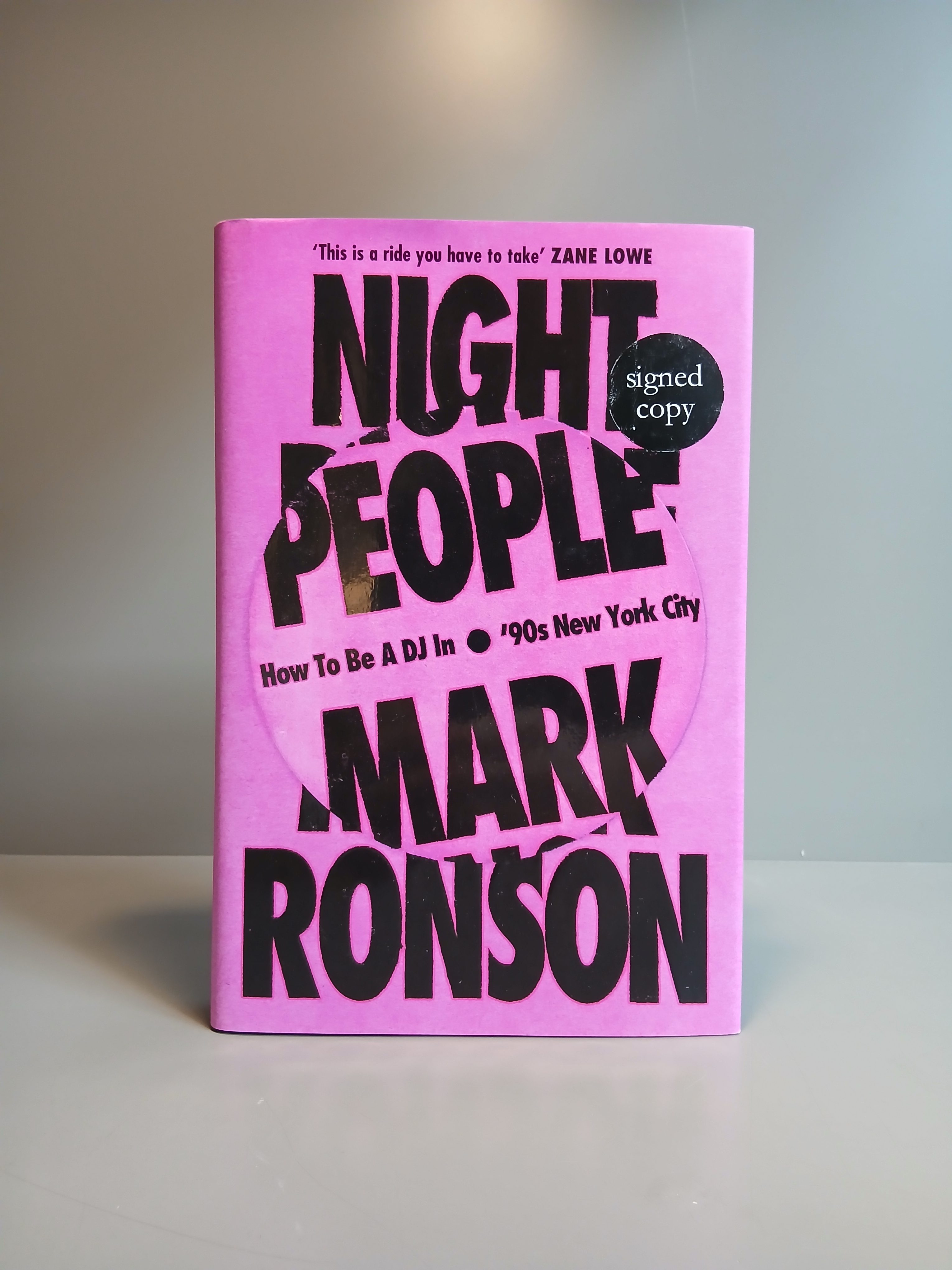 Mark Ronson - Night People - Signed First Edition - Zerzura Rare Books